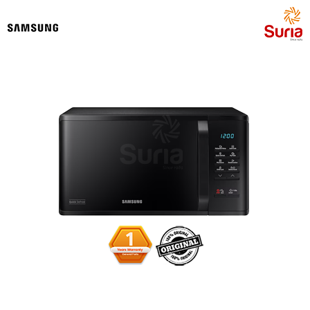 Samsung 23L Solo Microwave Oven with Quick Defrost MS23K3513AK/SM ...