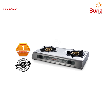 PENSONIC DOUBLE BURNER GAS COOKER PGC-55S
